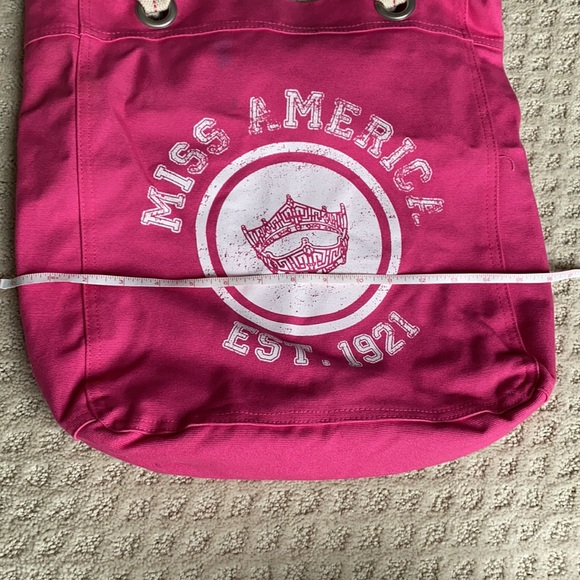 Miss America | Bags | New Rare Miss America Pageant Pink Tote Bag With ...